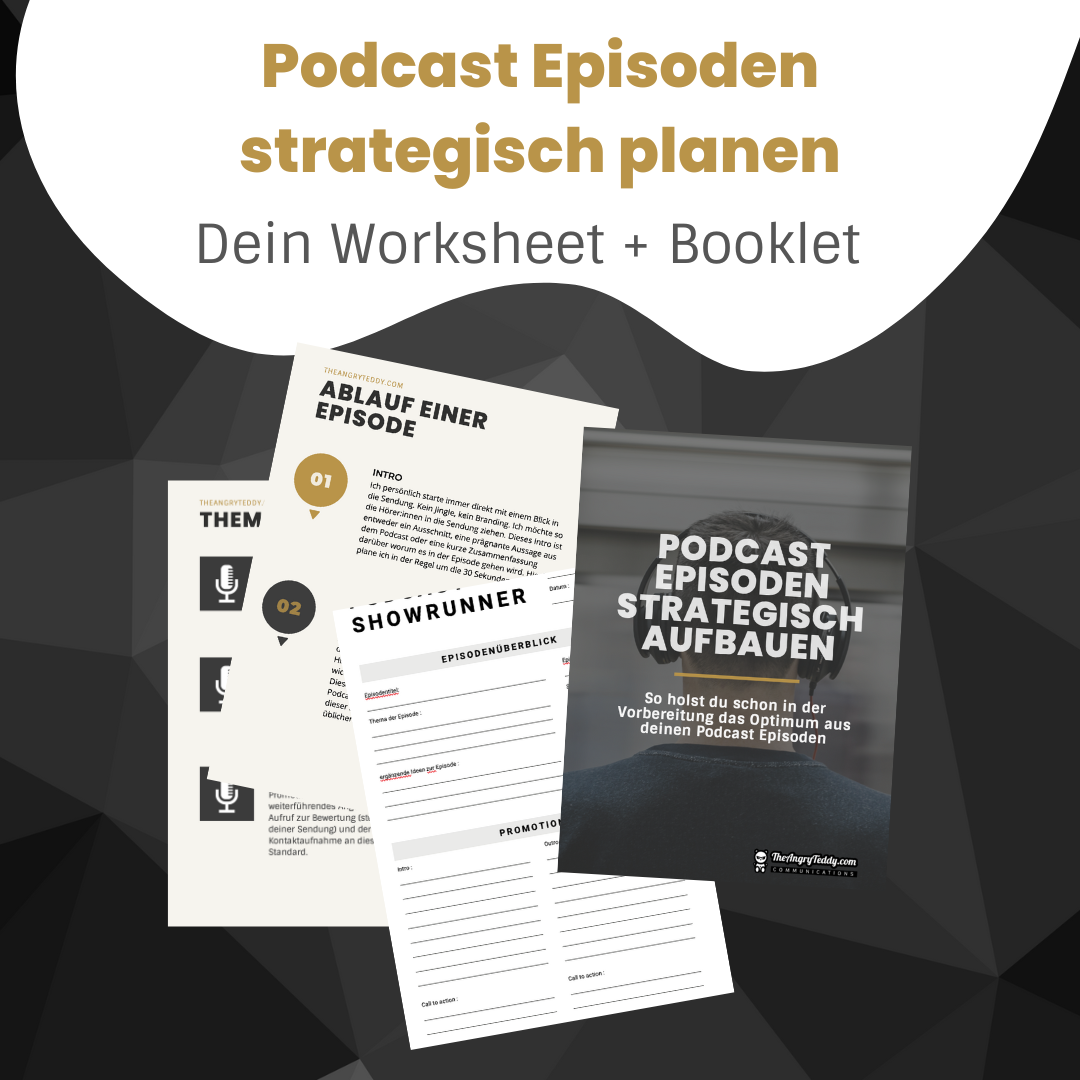 Podcast Episoden optimiert planen - Worksheet + Booklet - theangryteddy ...