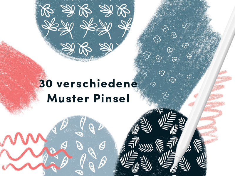 Organic Pattern Brush Set für Procreate - studioumi | elopage