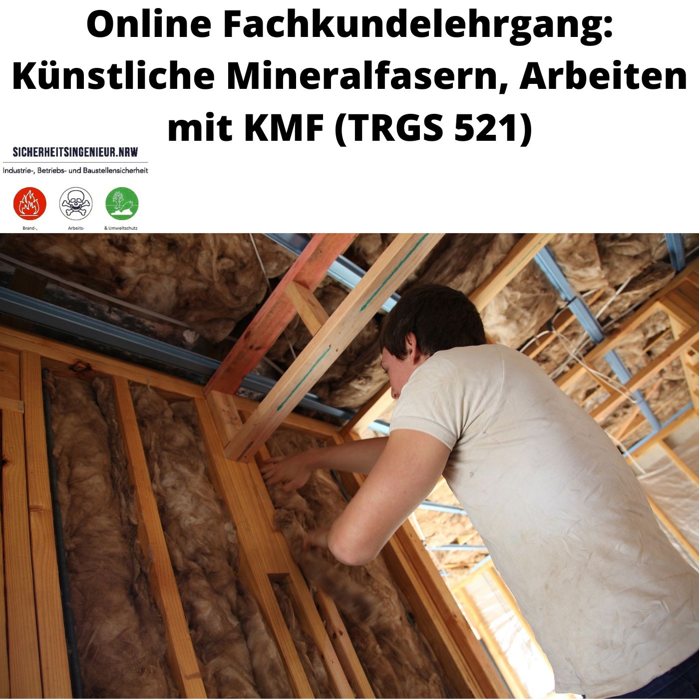 Online Fachkundelehrgang: Arbeiten mit KMF (TRGS 521)