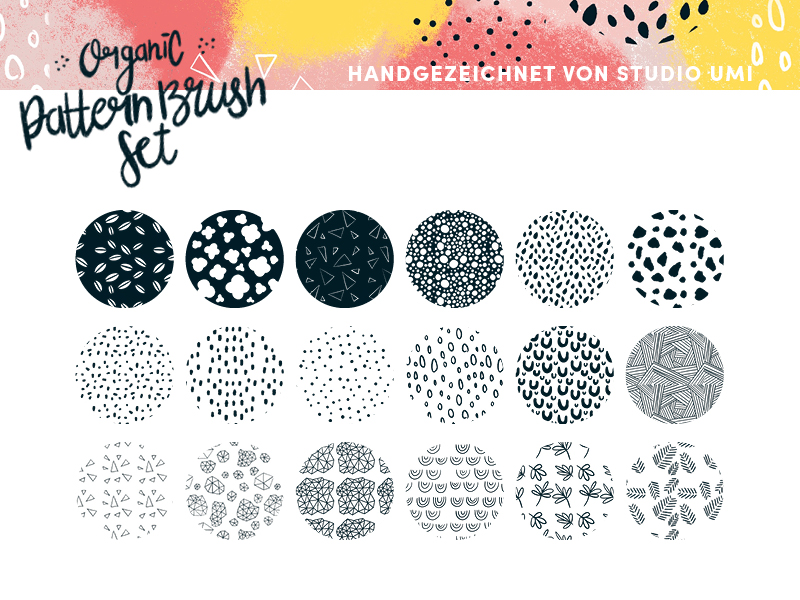 Organic Pattern Brush Set für Procreate - studioumi | ablefy