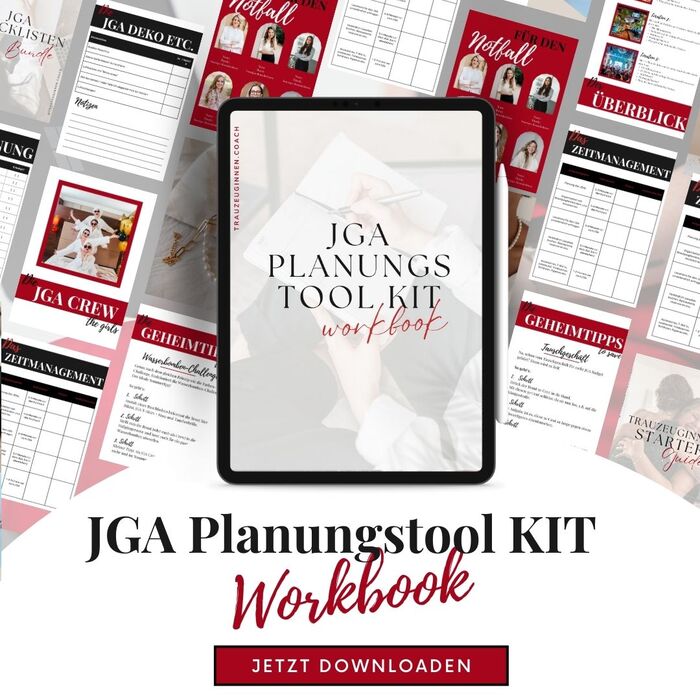 JGA Planungstool Kit - WORKBOOK - trauzeuginnen.coach | ablefy