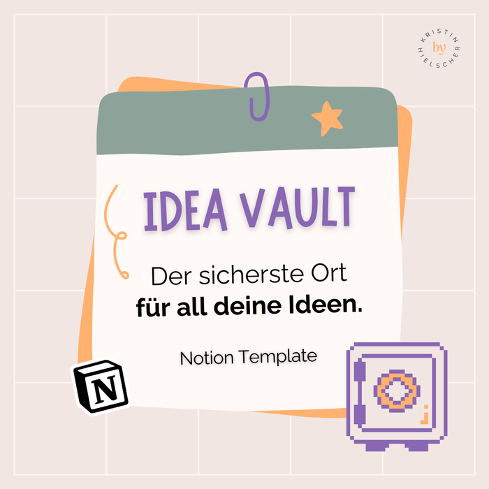 Idea Vault - Notion Vorlage - Ideen sammeln für dein Business | ablefy