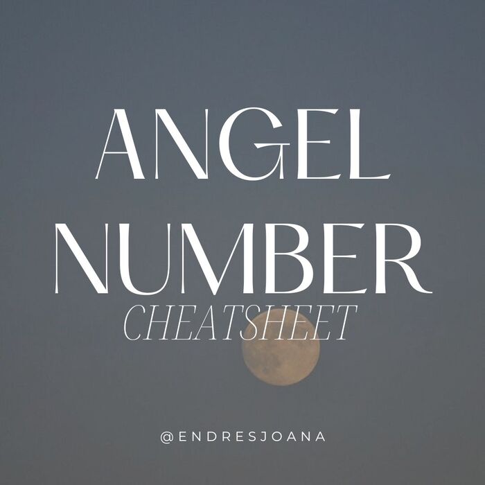 Angel Number CHEATSHEET - in Deutsch & English - joanaendres | ablefy