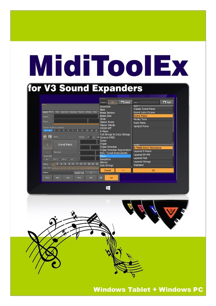Midi-Software für V3 SOUND Expander | ablefy