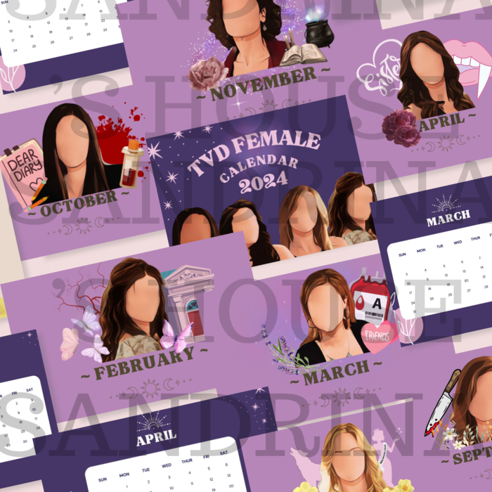 Tvd digital female calendar 2024 - sandrinashouse