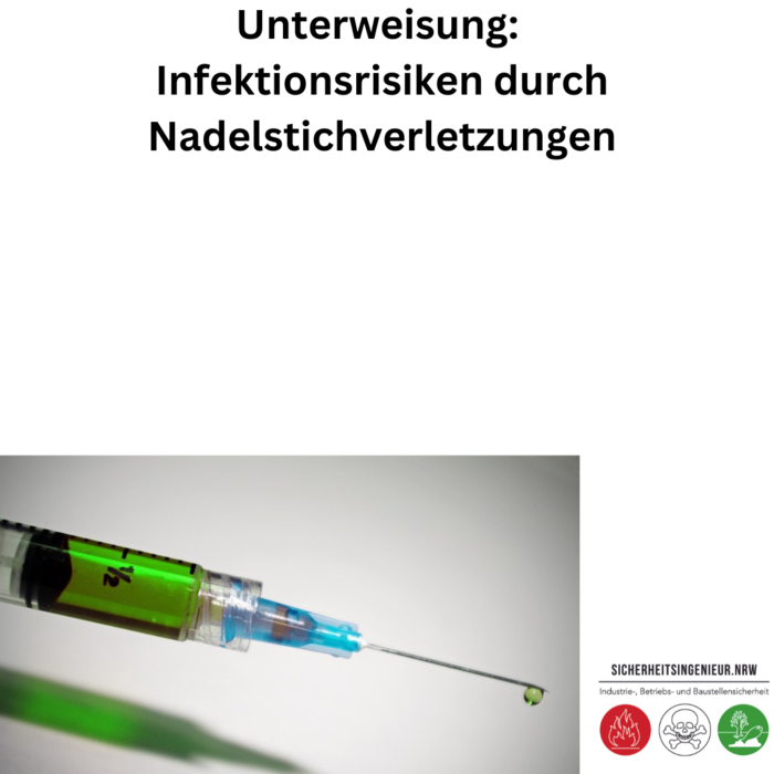 Online-Unterweisung: Infektionsrisiken durch Nadelstichverletzungen ...