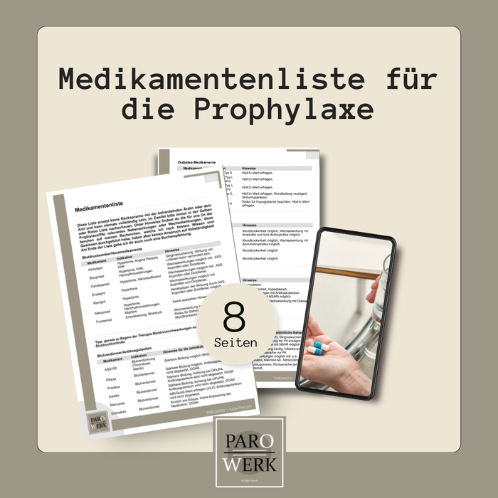 Medikamentenliste für die Prophylaxe - Parowerk | ablefy