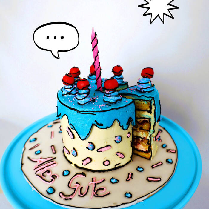 Comic Cake - katiskunstundkuchen