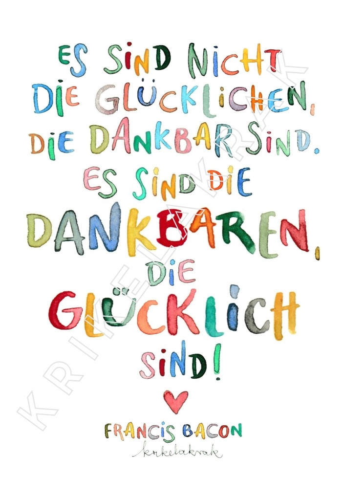 "Es sind die Dankbaren" - krikelakrak